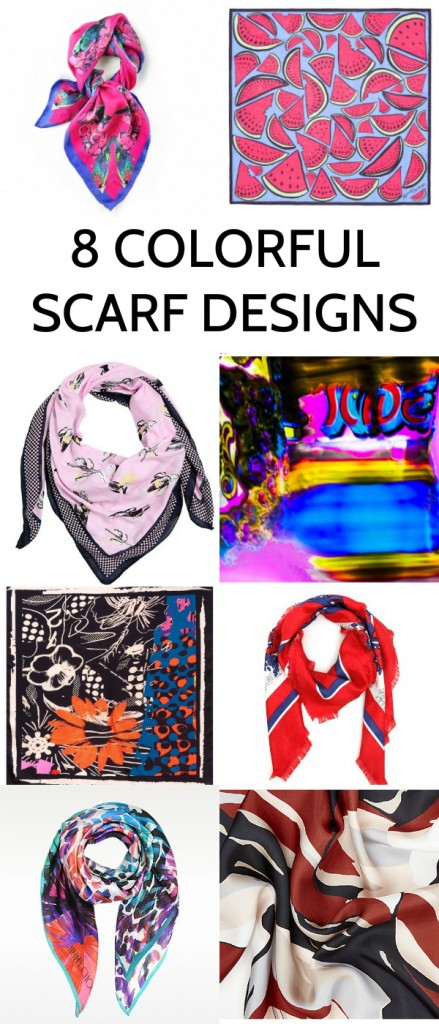 8 Colorful Scarves – Design Your Own Scarf - Digital Fabrics
