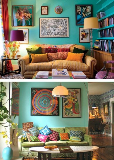 10 Inspiring Bohemian Interiors + 3 Design Ideas - Digital Fabrics