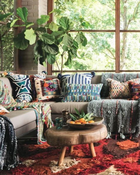 10 Inspiring Bohemian Interiors + 3 Design Ideas - Digital Fabrics