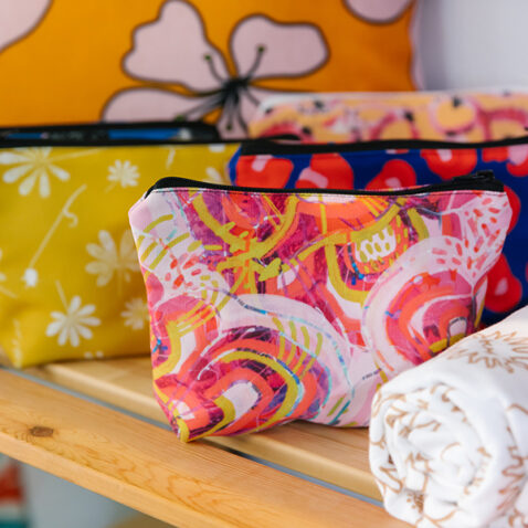 custom zipper pouch - Digital Fabrics