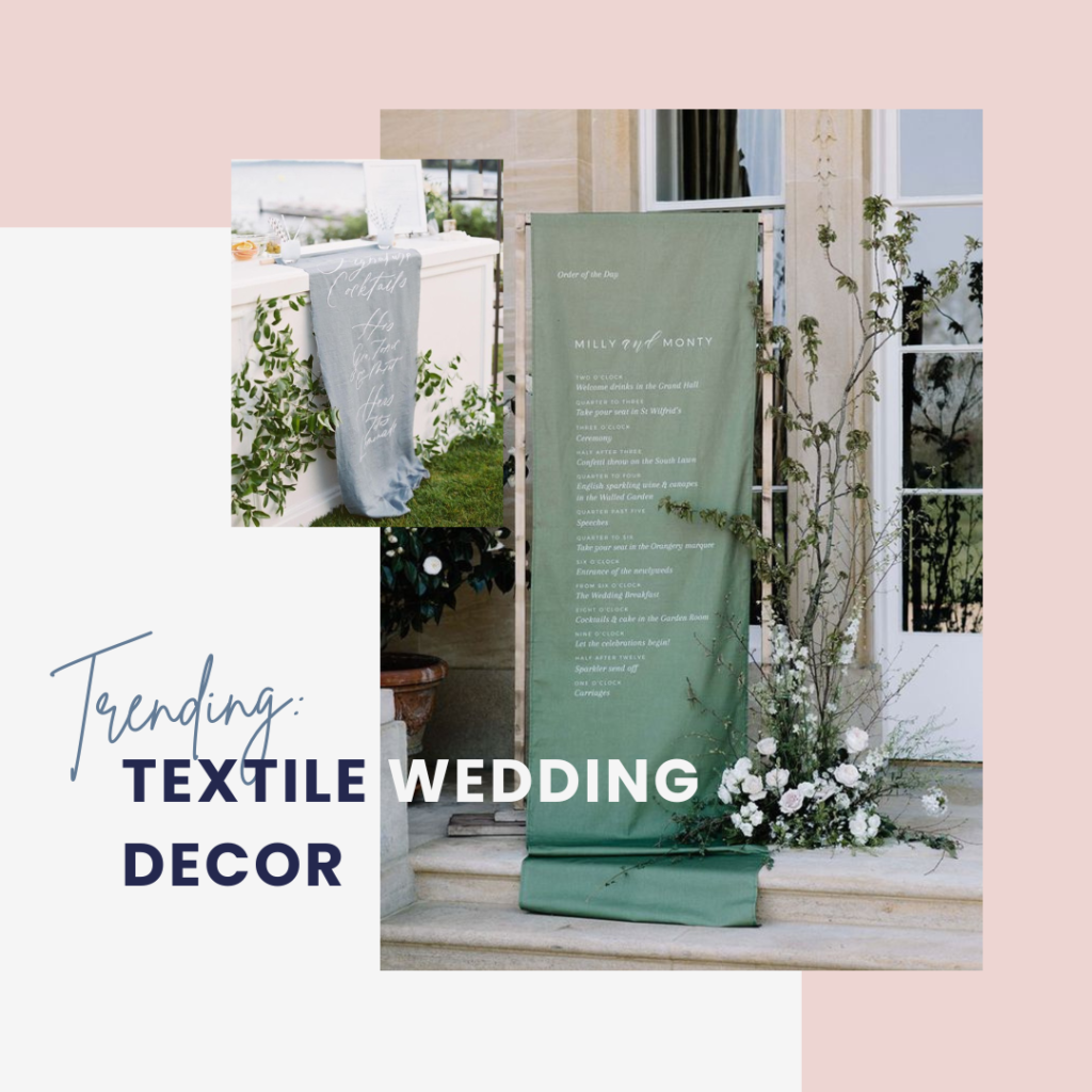 Trending: Textile Wedding Decor - Digital Fabrics
